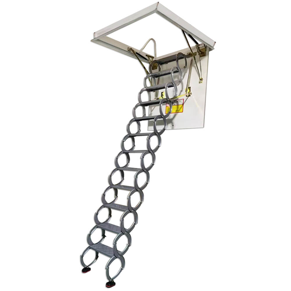 Loft Hatch Attic Ladder Opening Size 30 Inx30 In 12 Steps 9.8ft – CHANMEL